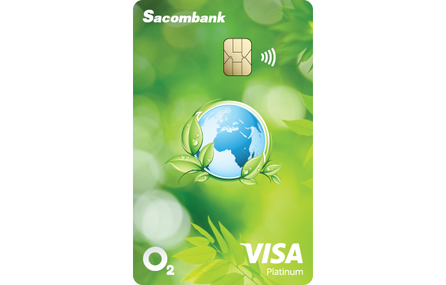 Thẻ Sacombank Visa Platinum O₂