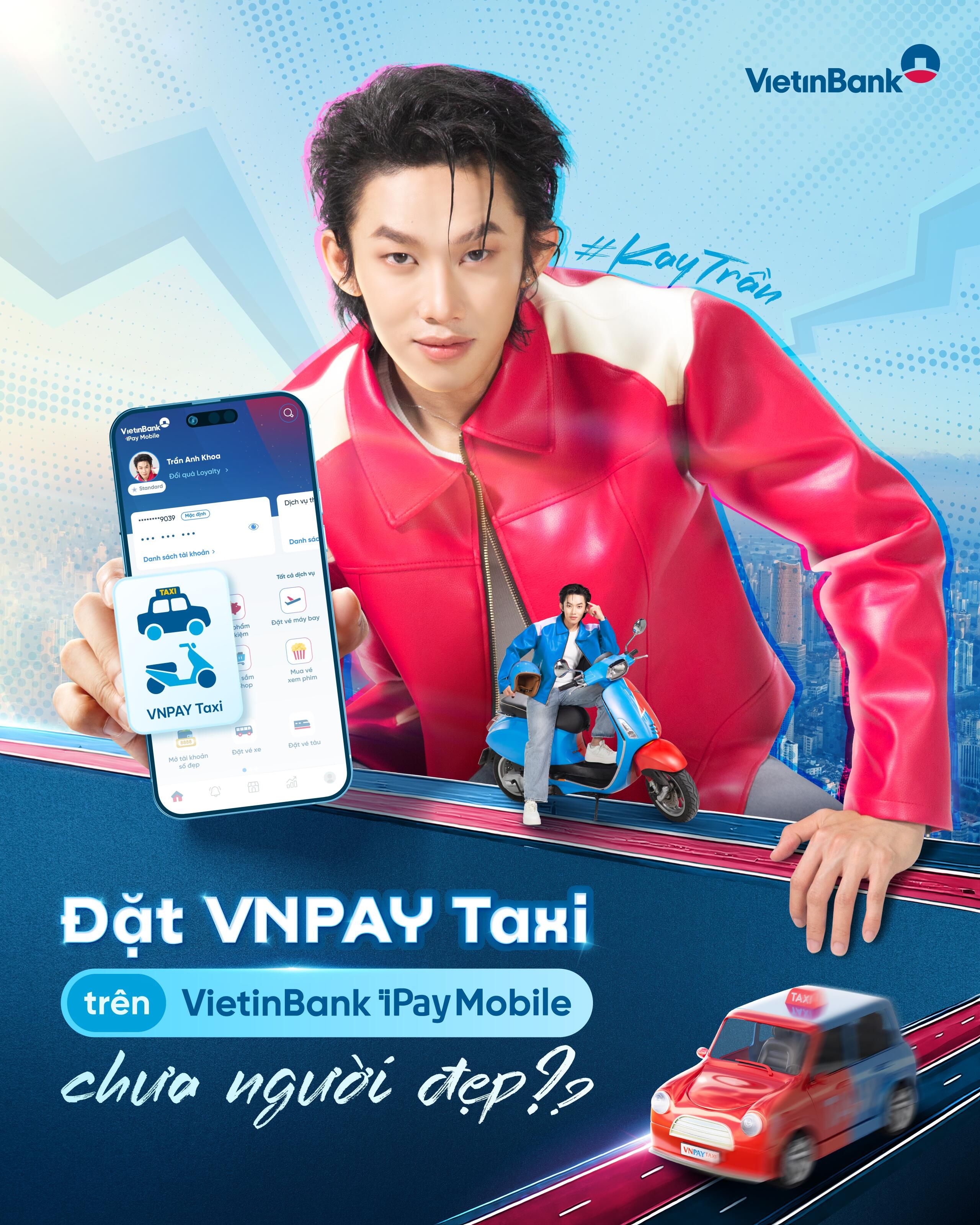 Đặt VNPAY Taxi Trên VietinBank IPay Mobile